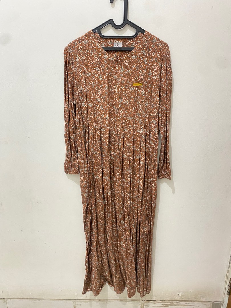 Gamis Dyn Ori busui, Fesyen Wanita, Muslim Fashion, Gaun di Carousell