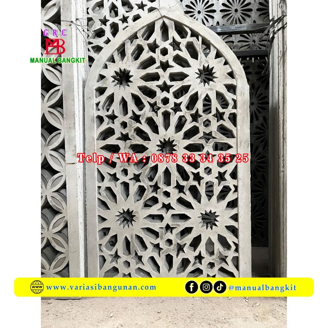 GRC Krawangan Motif Bintang Lancip, Perabotan Rumah di Carousell