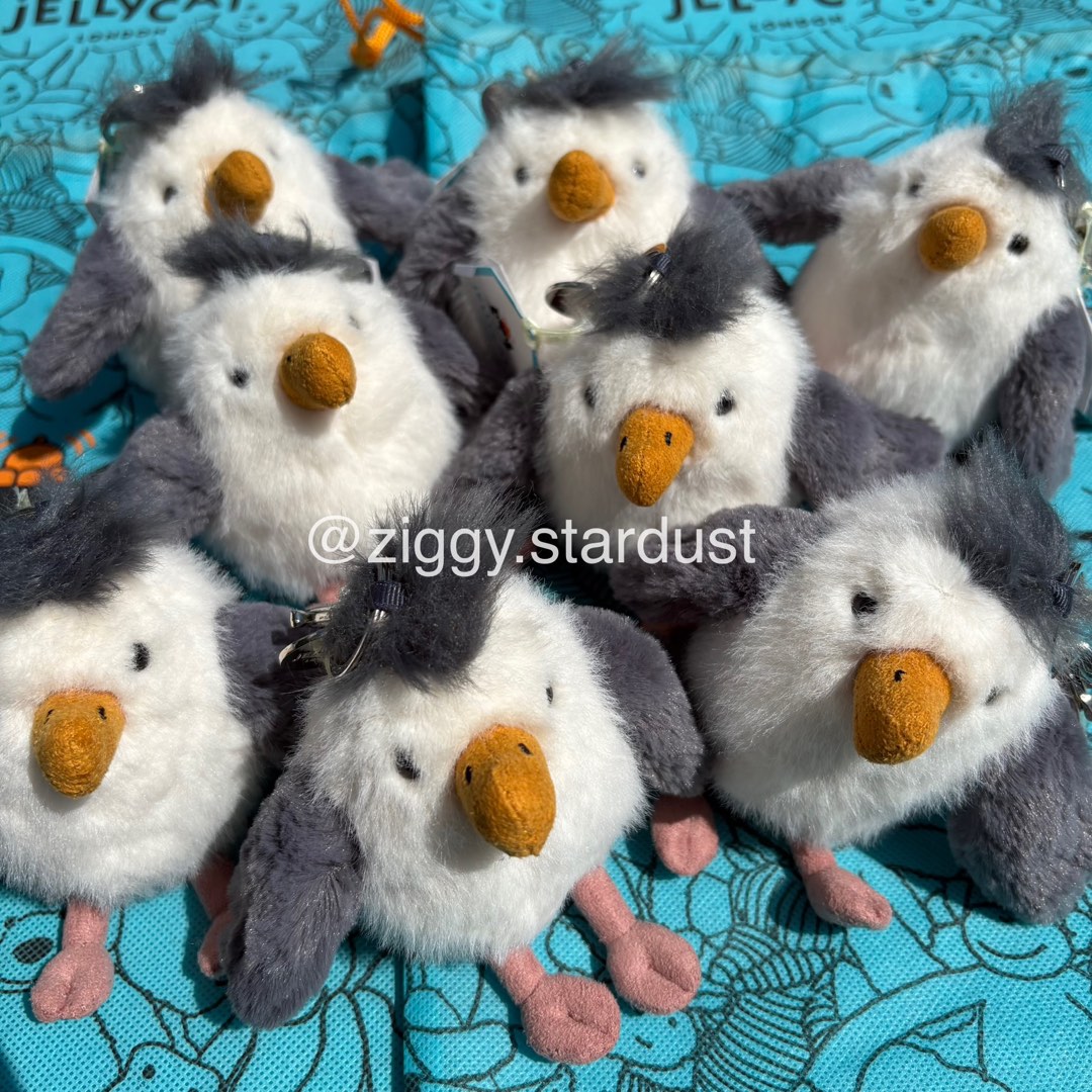 倫敦限定最新Jellycat海鷗鎖匙扣Chip Seagull Bag Cham Keychain 吊飾📍8月中到港可預訂, 興趣及遊戲 ...