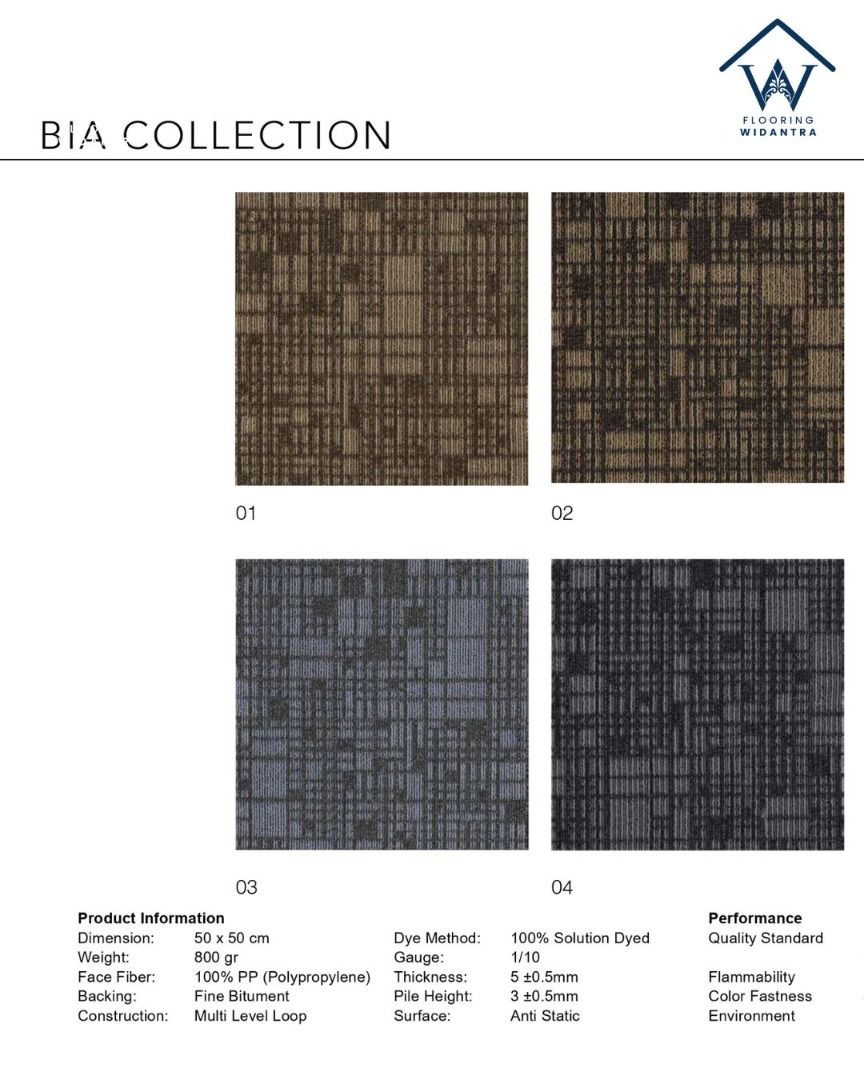 KARPET LANTAI BIA 50 x 50 cm, Perabotan Rumah di Carousell