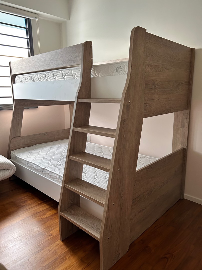 Kids Bunk Bed (Natura) – Wooden | Space-Saving | Made in Turkey, Babies ...