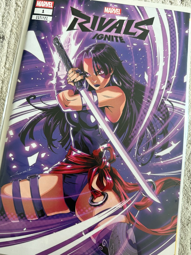 Marvel comics / MARVEL RIVALS IGNITE #1 GODTAIL PSYLOCKE EXCL VARIANT LTD to 1000 COA X-men ...