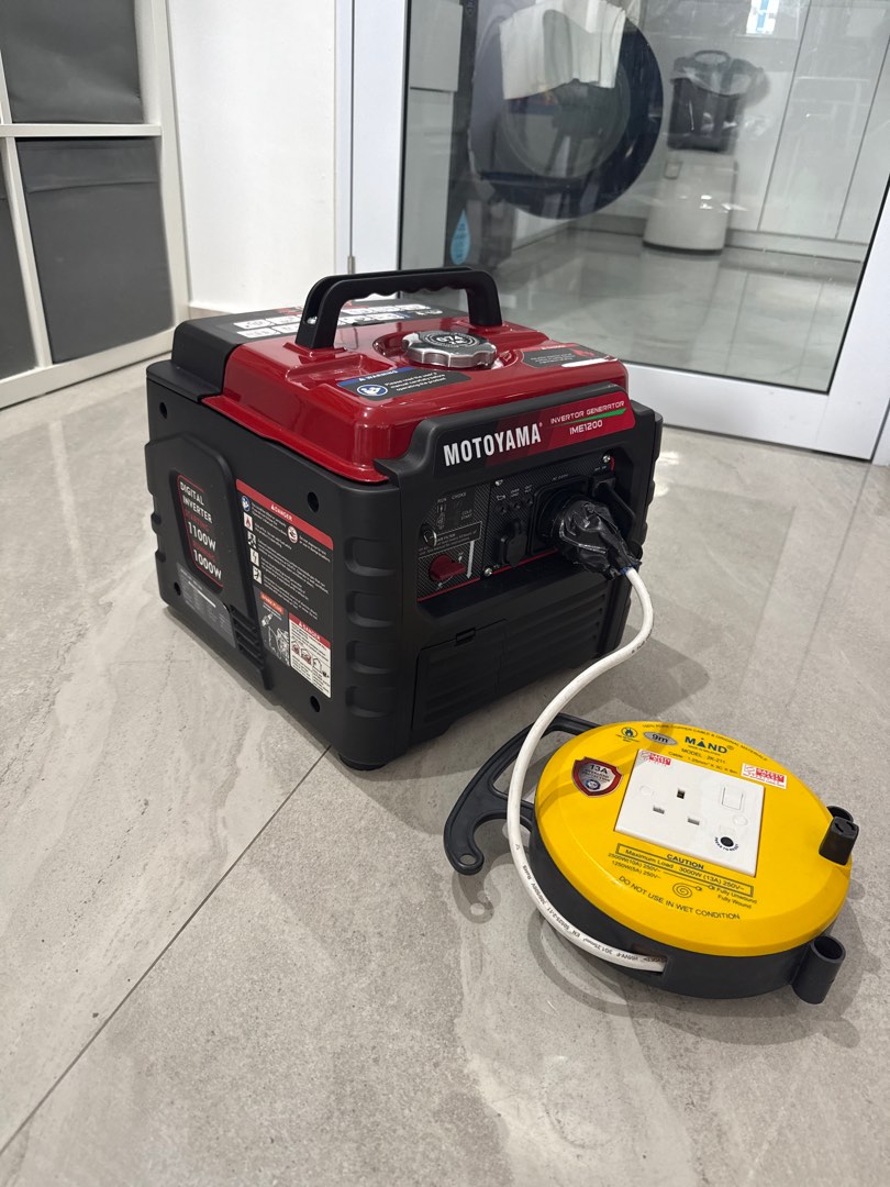 Motoyama WME1200 Digital Inverter Generator, Furniture & Home Living ...