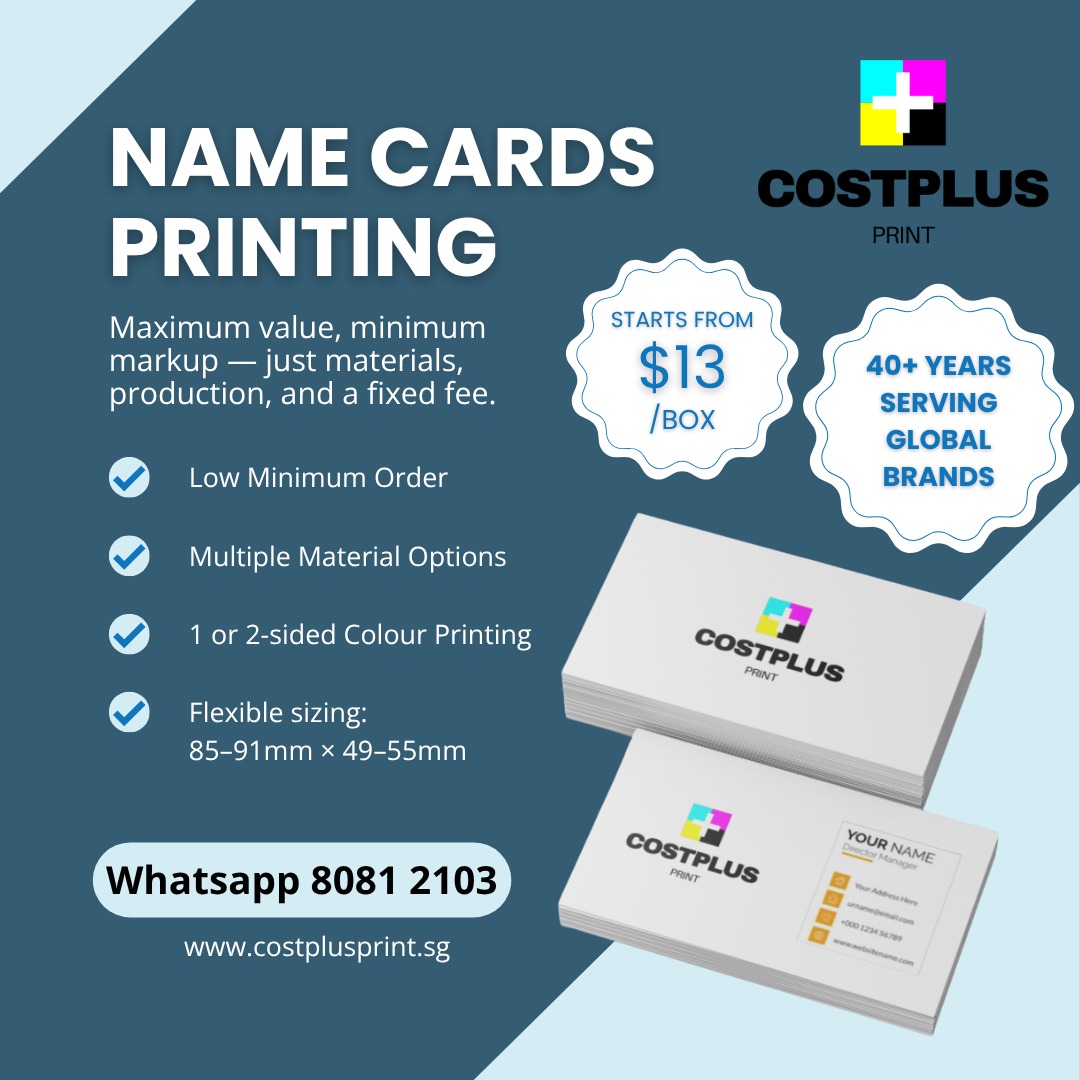 Name Card Printing | Business Cards | Custom Namecards | Personalised ...