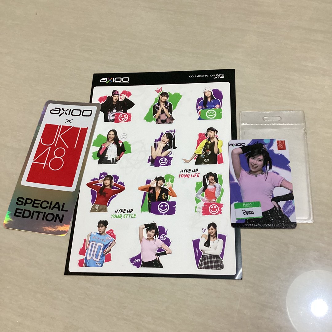 pc & sticker set JKT 48 x axioo jessi, Toys & Collectibles, Lainnya di ...