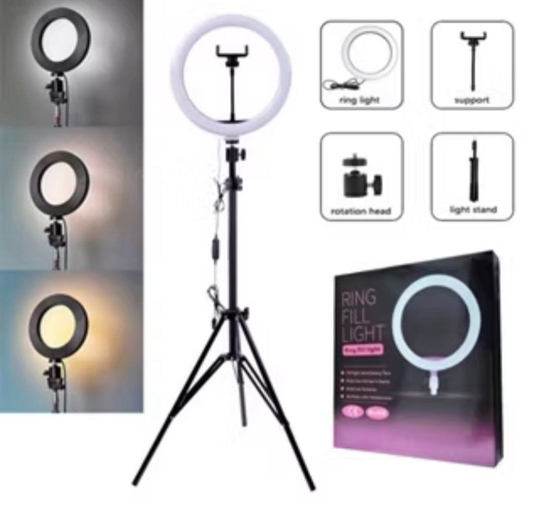 PCTech Ring Light Set Photo Studio with Stand and Phone Holder ...