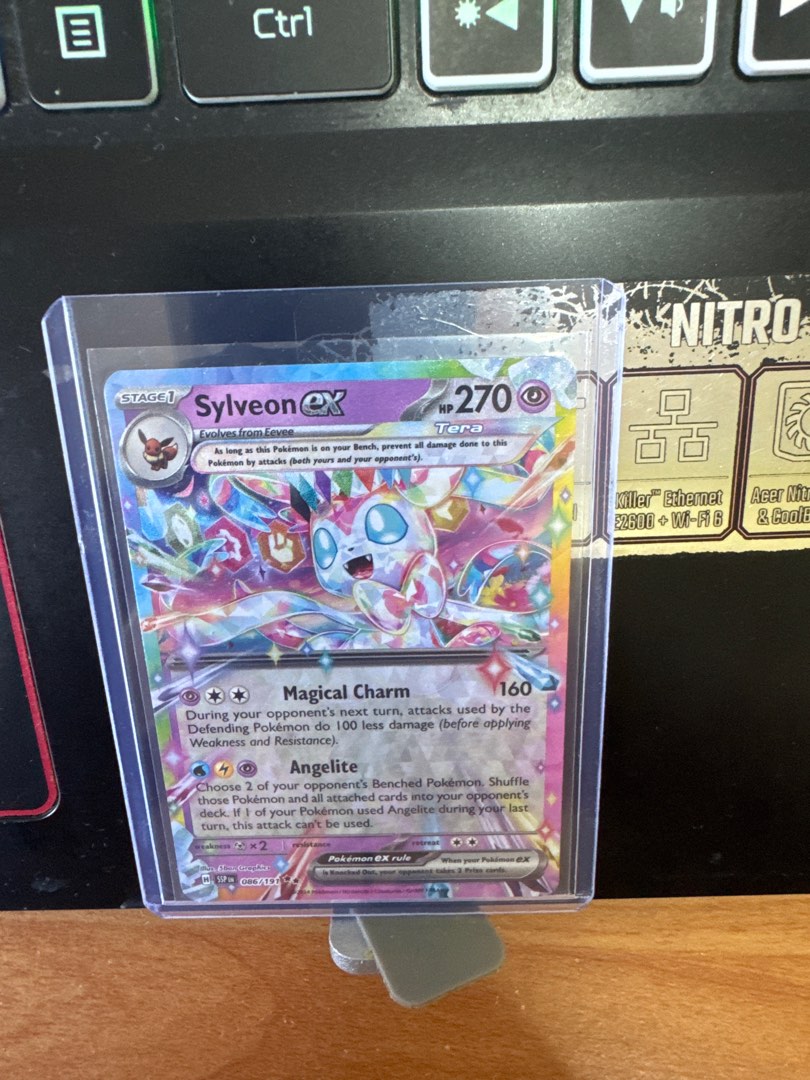 Pokemon TCG Surging Sparks Sylveon EX Card 086/191, Hobbies & Toys ...