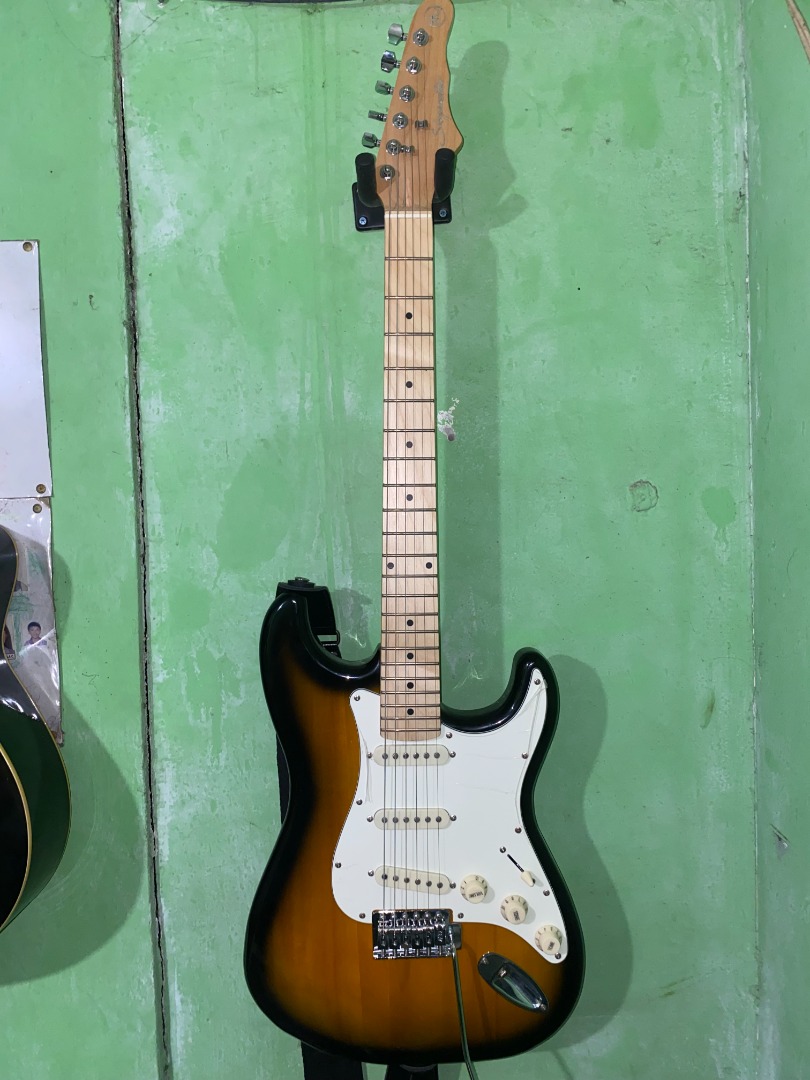 RJ Skycaster Basic Electric 2-Tone Sunburst, Hobbies & Toys, Music ...