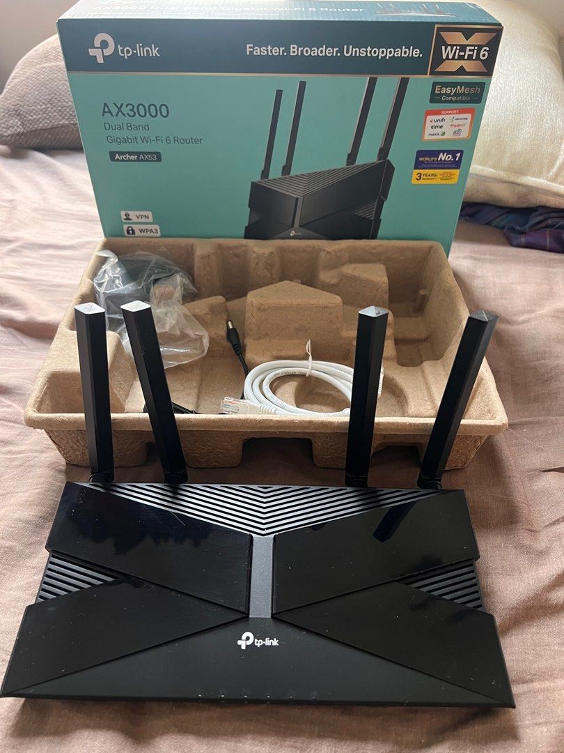 Tplink Archer AX3000/AX53 WiFi 6 Router, Computers & Tech, Parts ...
