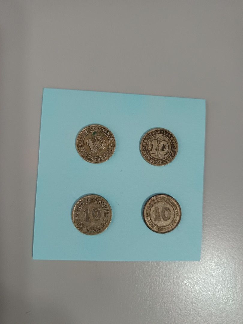 Vintage 10 Cent Coins - Set of 4, Hobbies & Toys, Memorabilia ...