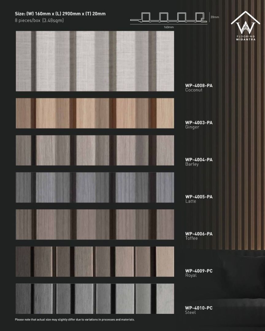 WPC DECO PANEL TACO MOTIF WOOD & STONE, Perabotan Rumah di Carousell