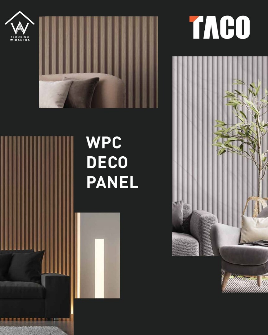 WPC DECO PANEL TACO MOTIF WOOD & STONE, Perabotan Rumah di Carousell