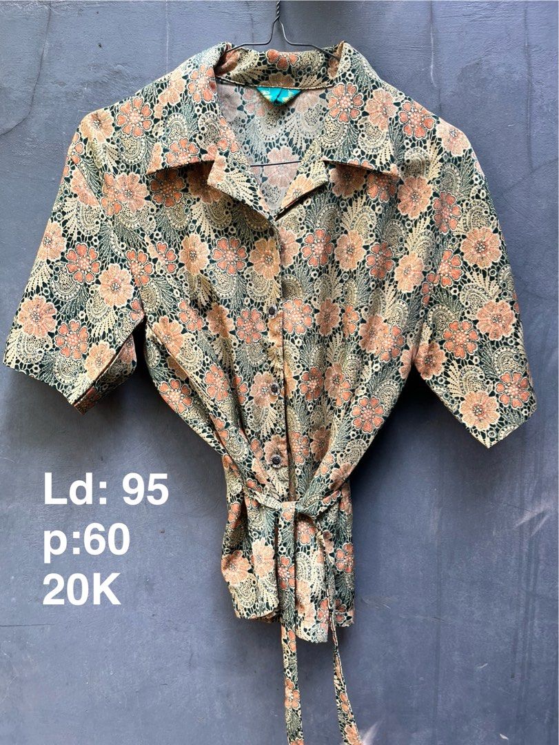 batik vintage/ batik fit body/ batik press body/ batik lengan pendek ...