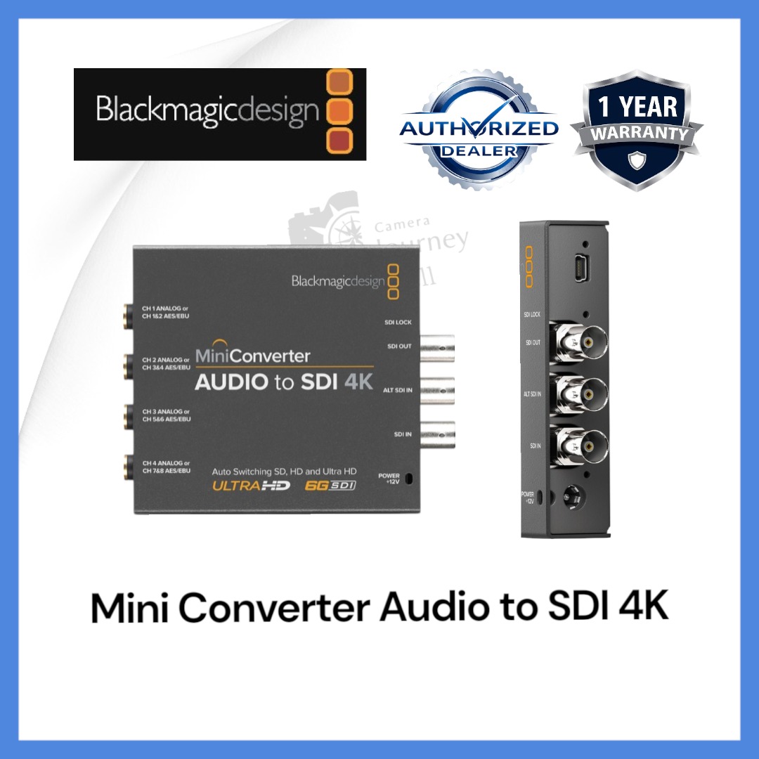 Blackmagic Design | Mini converter | Audio to SDI 4K | UpDownCross ...