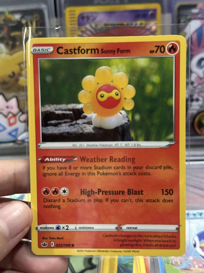 Castform Sunny Form Yuka Morii #22 Pokemon Chilling Reign, Hobbies ...