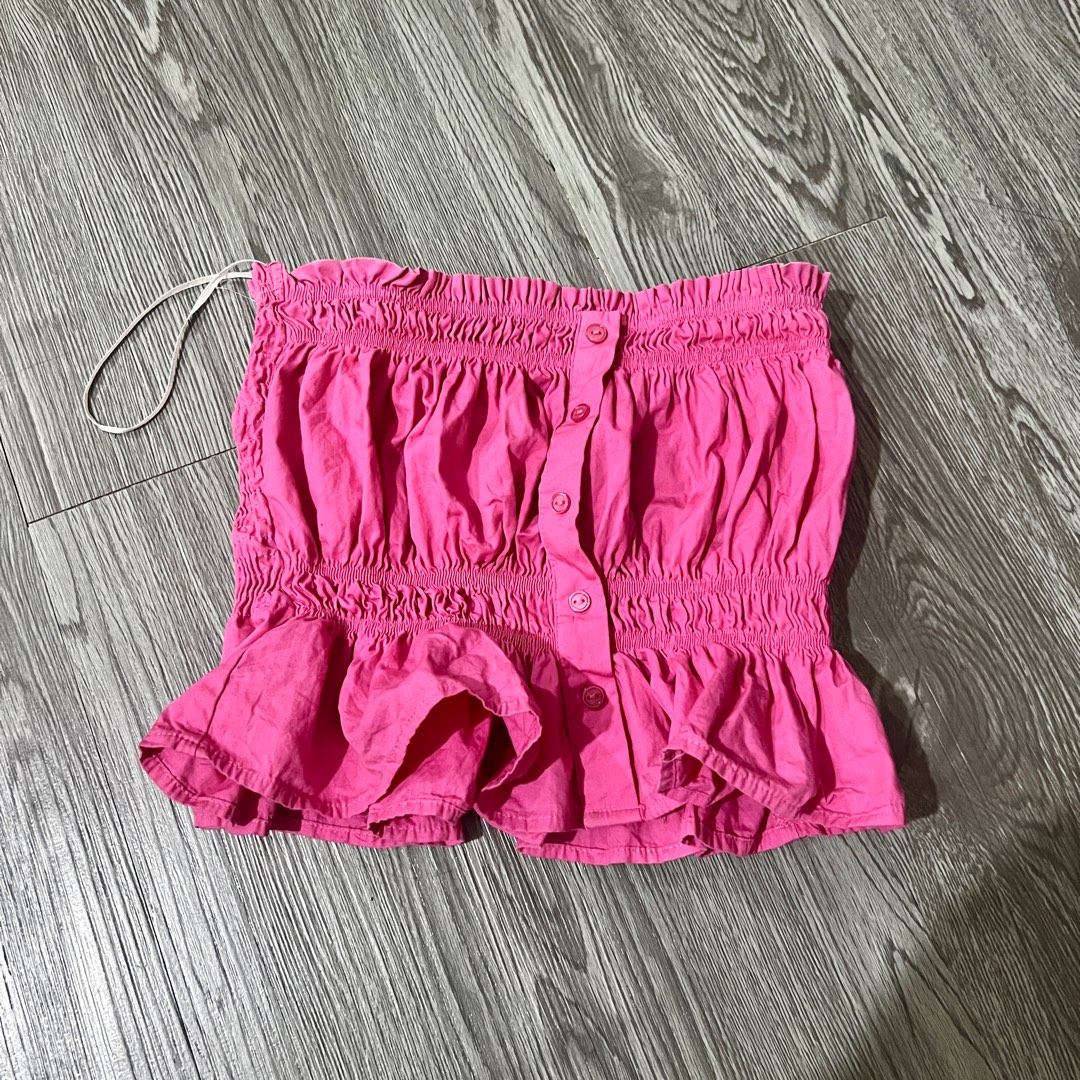 Colorbox tube top, Fesyen Wanita, Pakaian Wanita, Atasan di Carousell