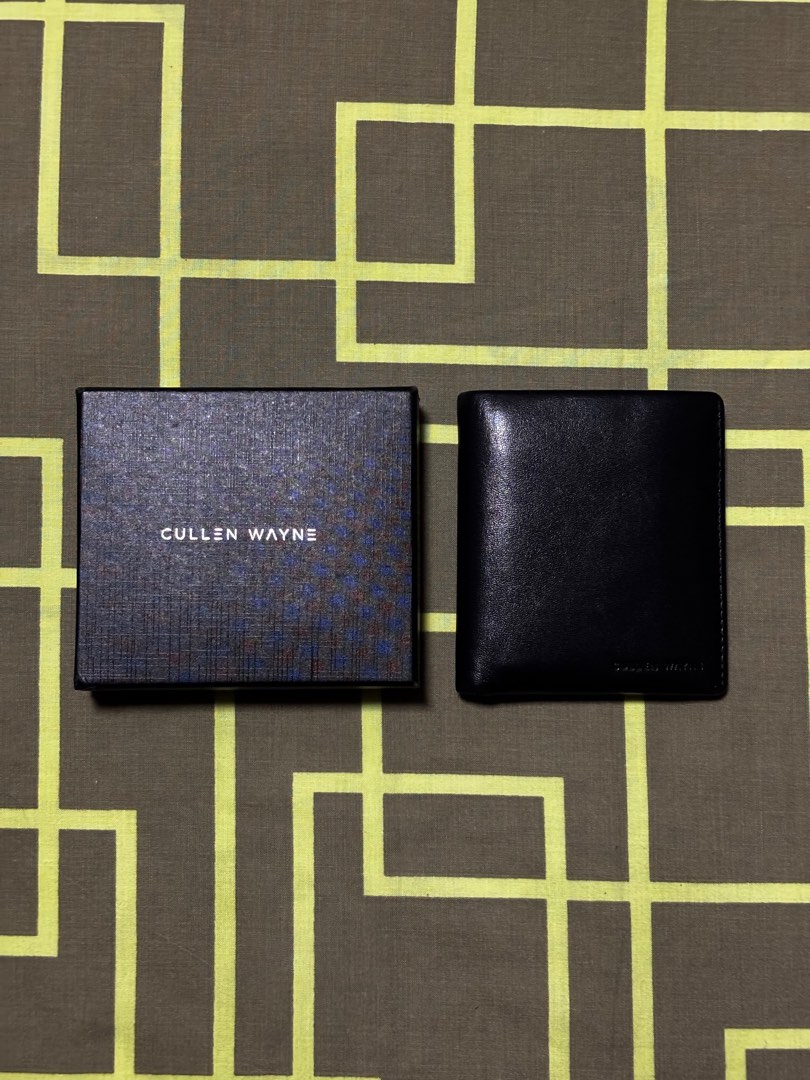 Cullen Wayne Wallet The Bi-Fold (Black), Men's Fashion, Watches ...