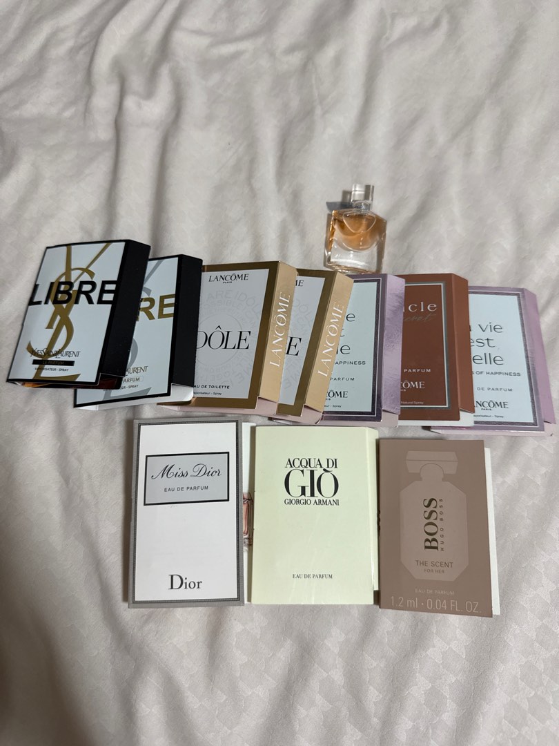 Designer Perfume Samples - YSL, Dior, Lancome, Armani, Boss, Beauty ...