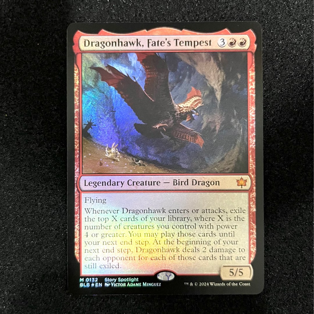 Dragonhawk Fate’s Tempest Foil Magic the Gathering Card, Hobbies & Toys ...