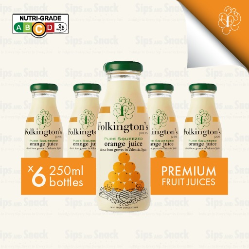 Folkington's Orange Juice Drink UK x6, Food & Drinks, Beverages on ...