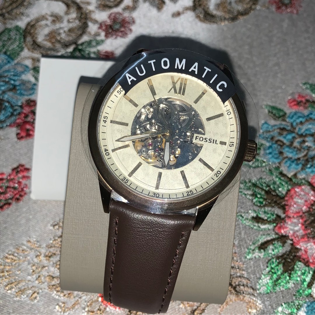 FOSSIL FLYNN AUTOMATIC BQ2383 MEN'S WATCH, Men's Fashion, Watches ...