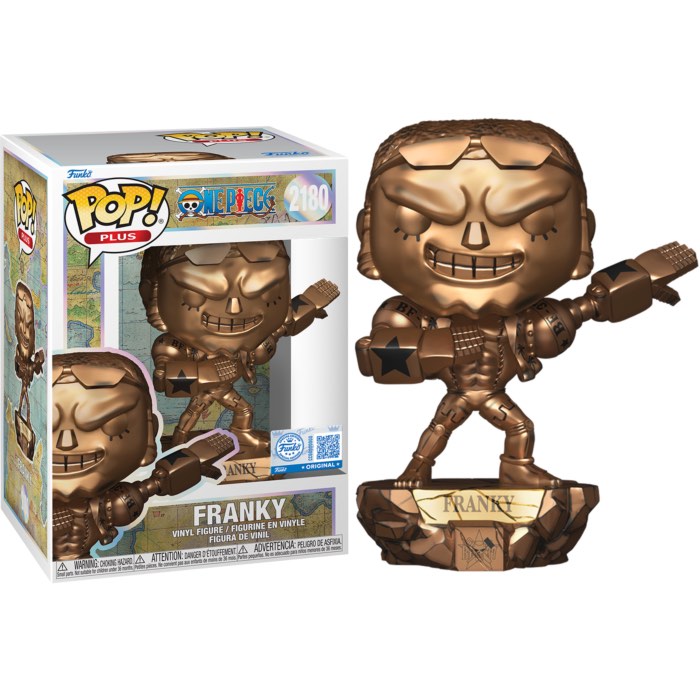 Funko Pop! Plus: One Piece - Franky Bronze Statue 25th Anniversary ...