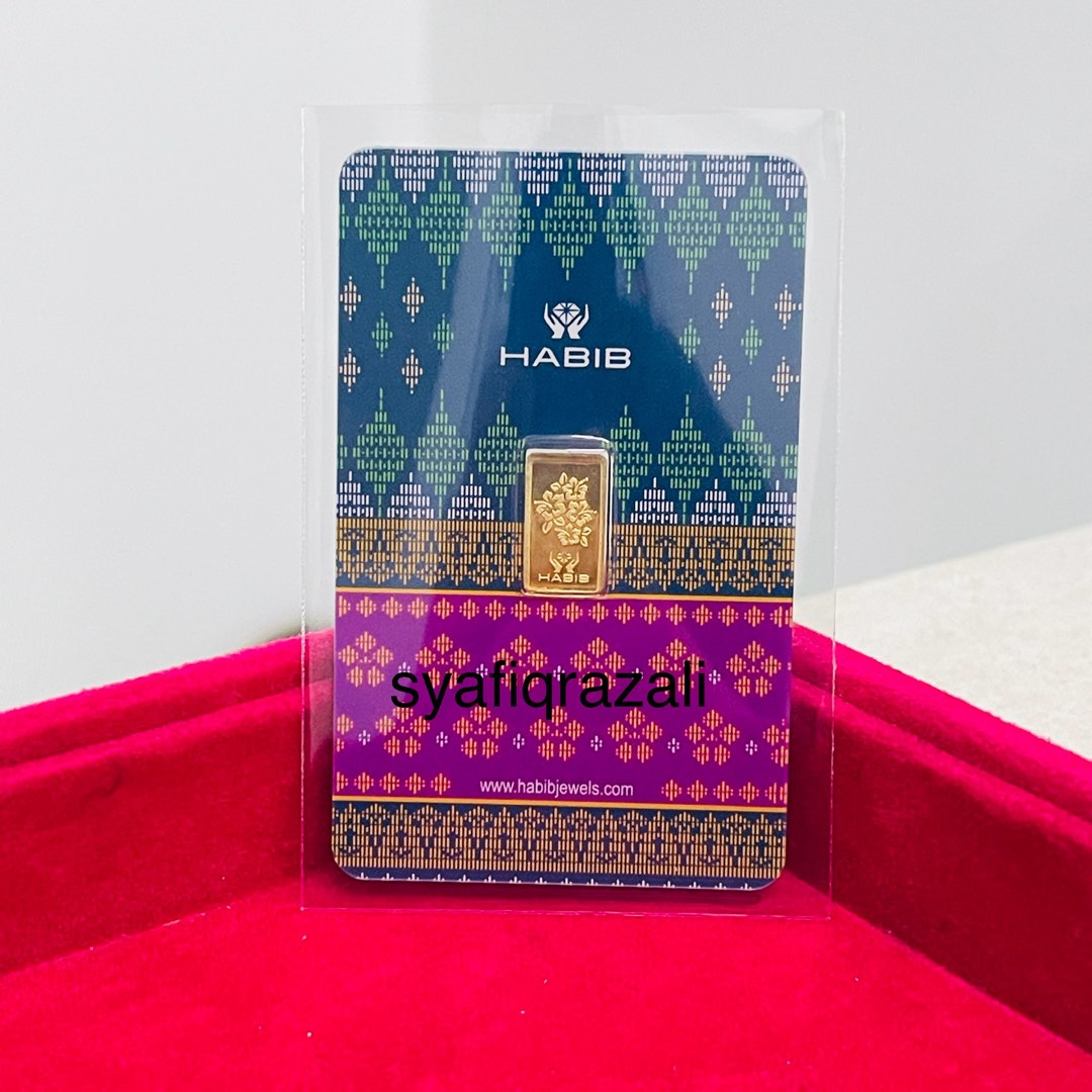 Habib Gold Bar Songket 999.9 1g, Hobbies & Toys, Collectibles ...