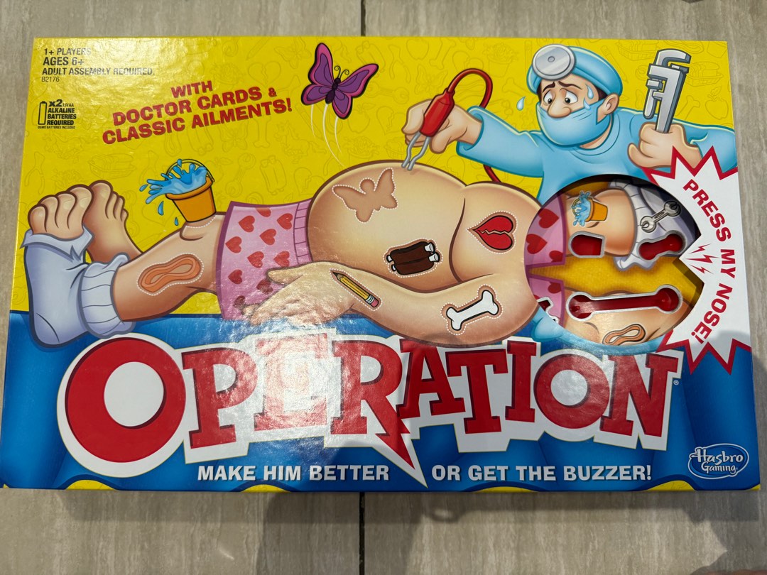 Hasbro Operation Board Game, Hobbies & Toys, Toys & Games on Carousell