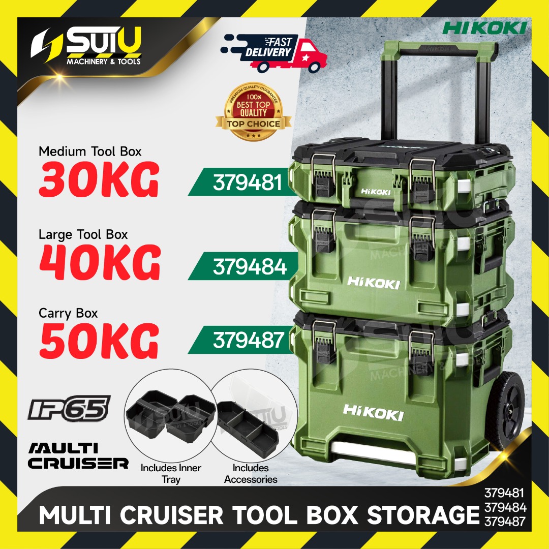 HIKOKI Multi Cruiser Tool Box Storage System, Furniture & Home Living ...