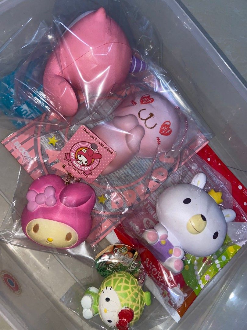 Ibloom, Sanrio Licensed Squishy (Millie Whale, Snowy, Breaddoll, My Melody, Hello Kitty) Rare ...
