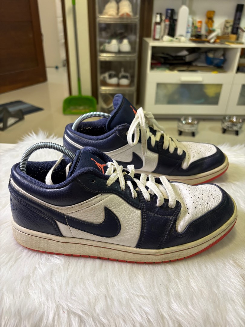 Jordan 1 low obsidian ember glow, Men's Fashion, Footwear, Sneakers on ...