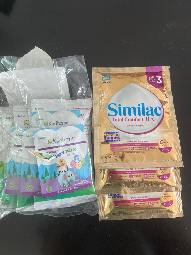 Karihome and similac total comfort samples, Babies & Kids, Nursing & Feeding, Breastfeeding ...