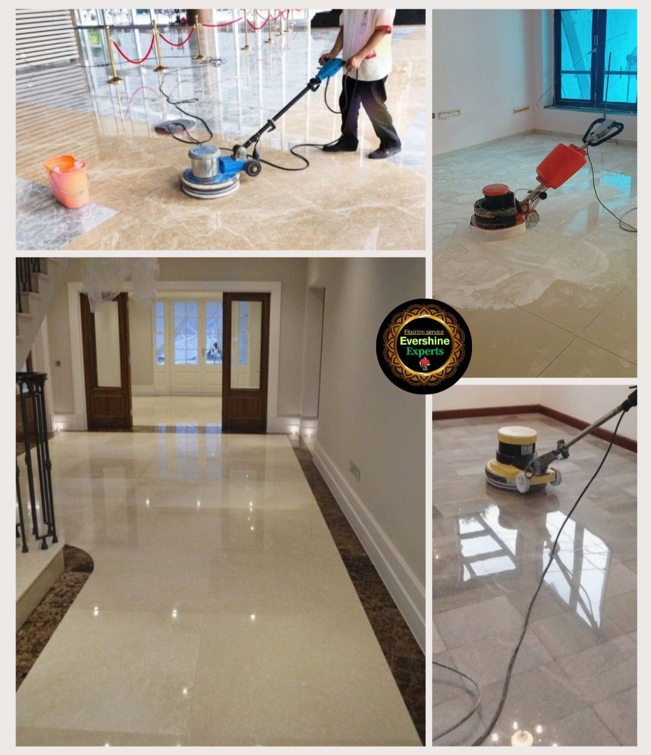 Marble floor polish / Scratch and stain remove / Floor polishing service / Terrazzo floor polish ...
