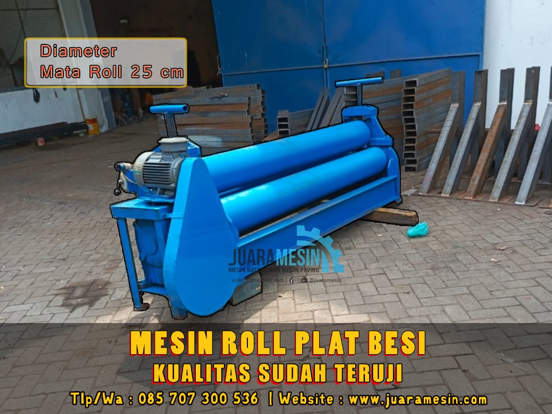 Mesin Roll Plat Besi Manual Diameter Mata Roll 25cm, Serba Serbi ...
