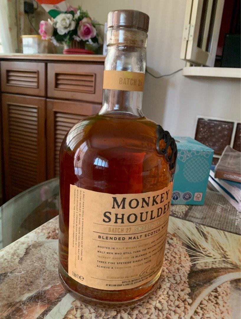 Monkey Shoulder Batch 27 Blended Malt Scotch Whisky, Food & Drinks ...
