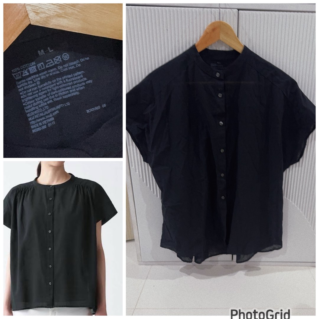 Muji x Uniqlo Top, Women's Fashion, Tops, Blouses on Carousell