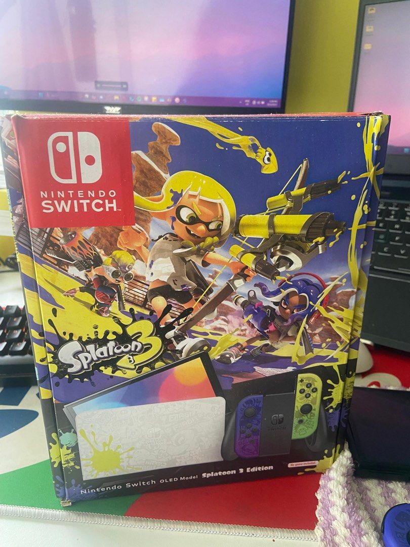 Nintendo Switch OLED Special Splatoon 3 Edition, Video Gaming, Video ...