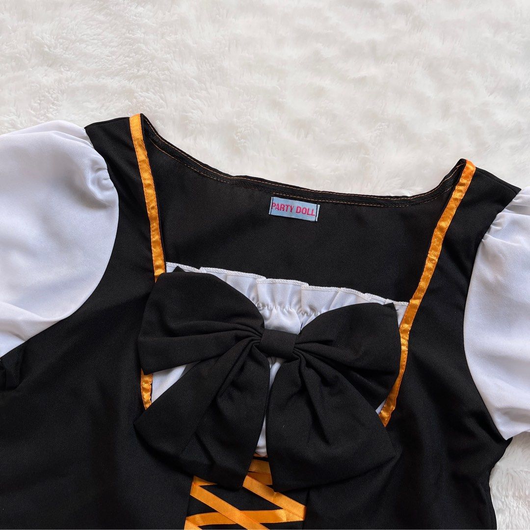 Party doll lolita ribbon puff sleeve cosplay blouse kawaii cute gothic ...