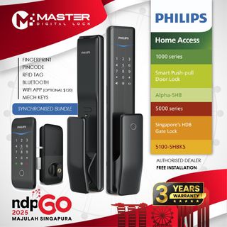 Philips Easykey Alpha Door Digital Lock, Furniture & Home Living ...