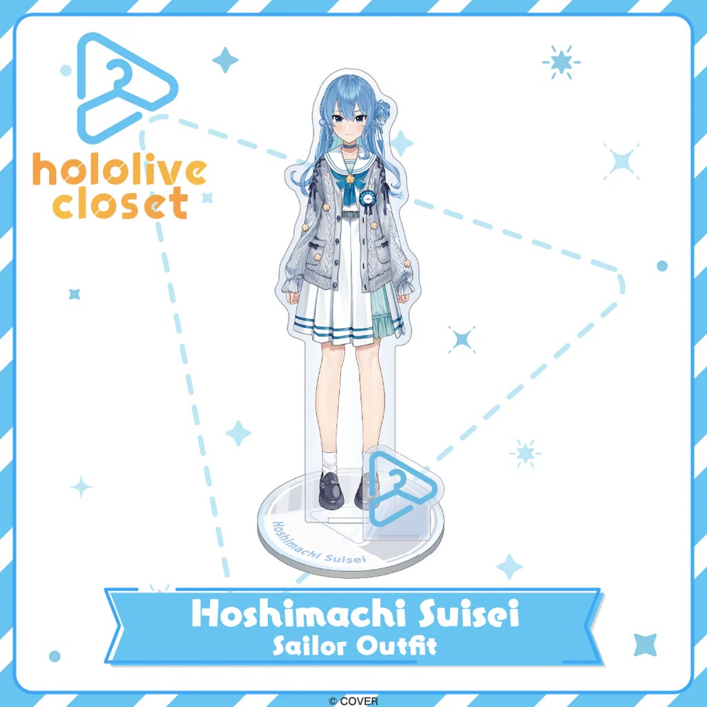[PO till 15 Aug 2025] Hololive closet acrylic stand suisei okayu flare ...