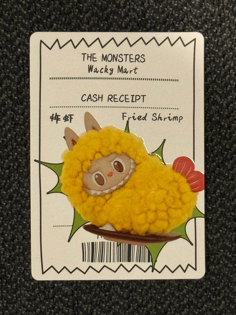 POP MART LABUBU The Monsters Wacky Mart Series Figures - Fried Shrimp ...