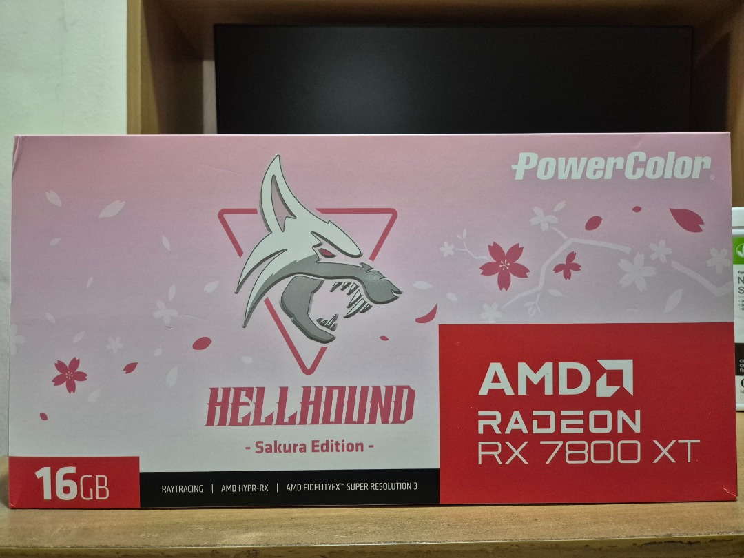 Powercolor Hellhound Sakura RX 7800 XT 16GB, Computers & Tech, Parts ...