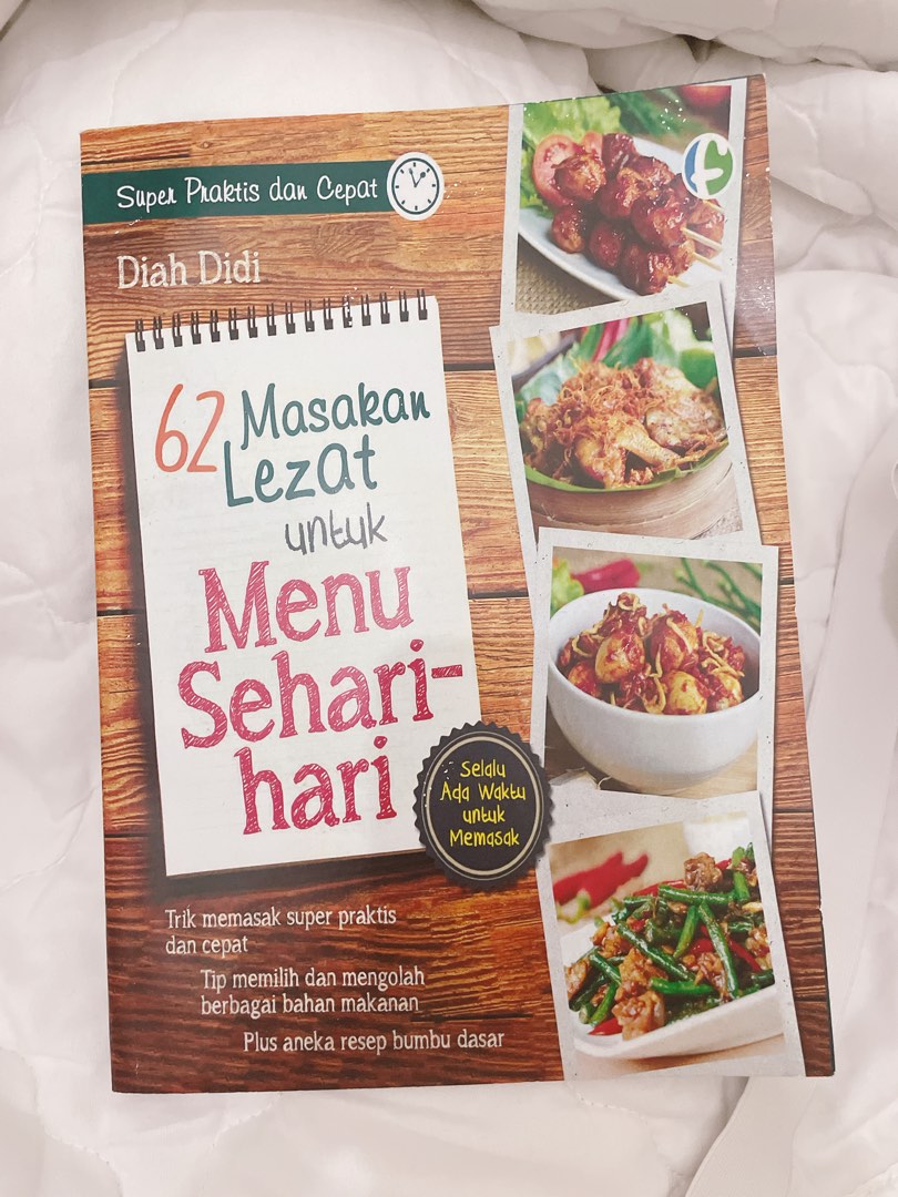 Sale Jual Murah Buku Resep 62 Makanan Lezat Untuk Menu Sehari-Hari ...