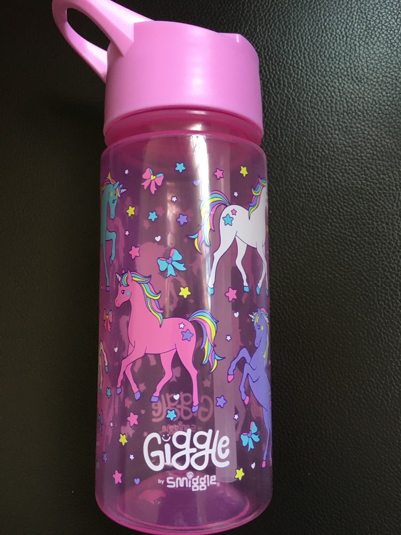 Smiggle Giggle Unicorn Water Bottle, Furniture & Home Living ...