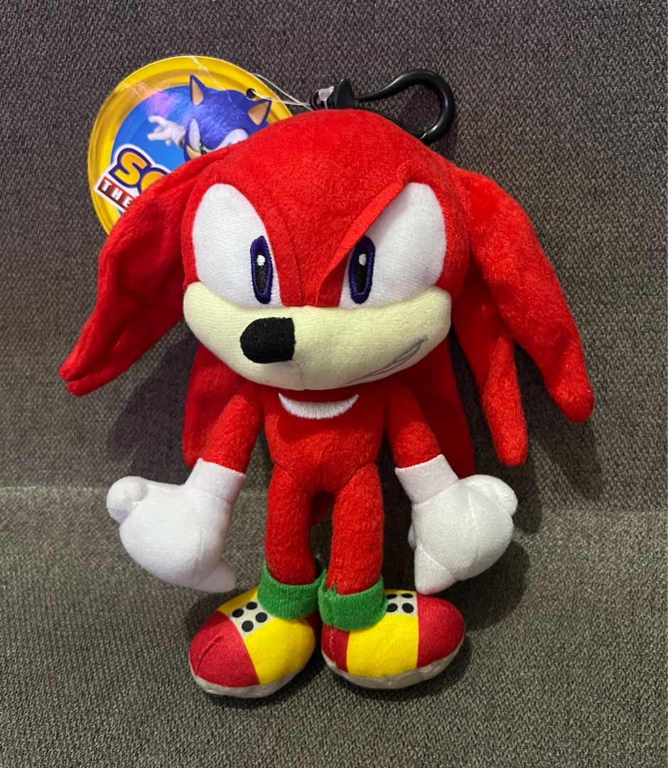 Sonic The Hedgehog Knuckles Bag Charm/Coin Purse, Hobbies & Toys, Toys ...