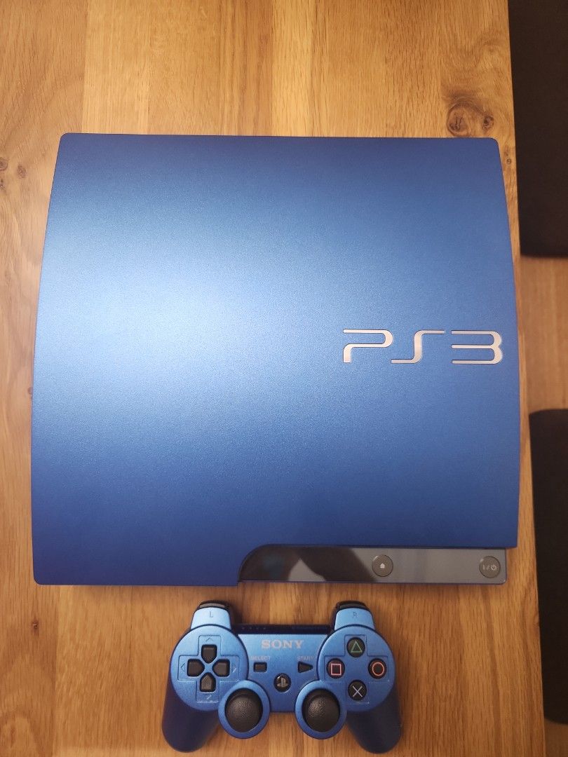 Sony PlayStation 3 (PS3) Metallic Blue Console limited edition + Final ...