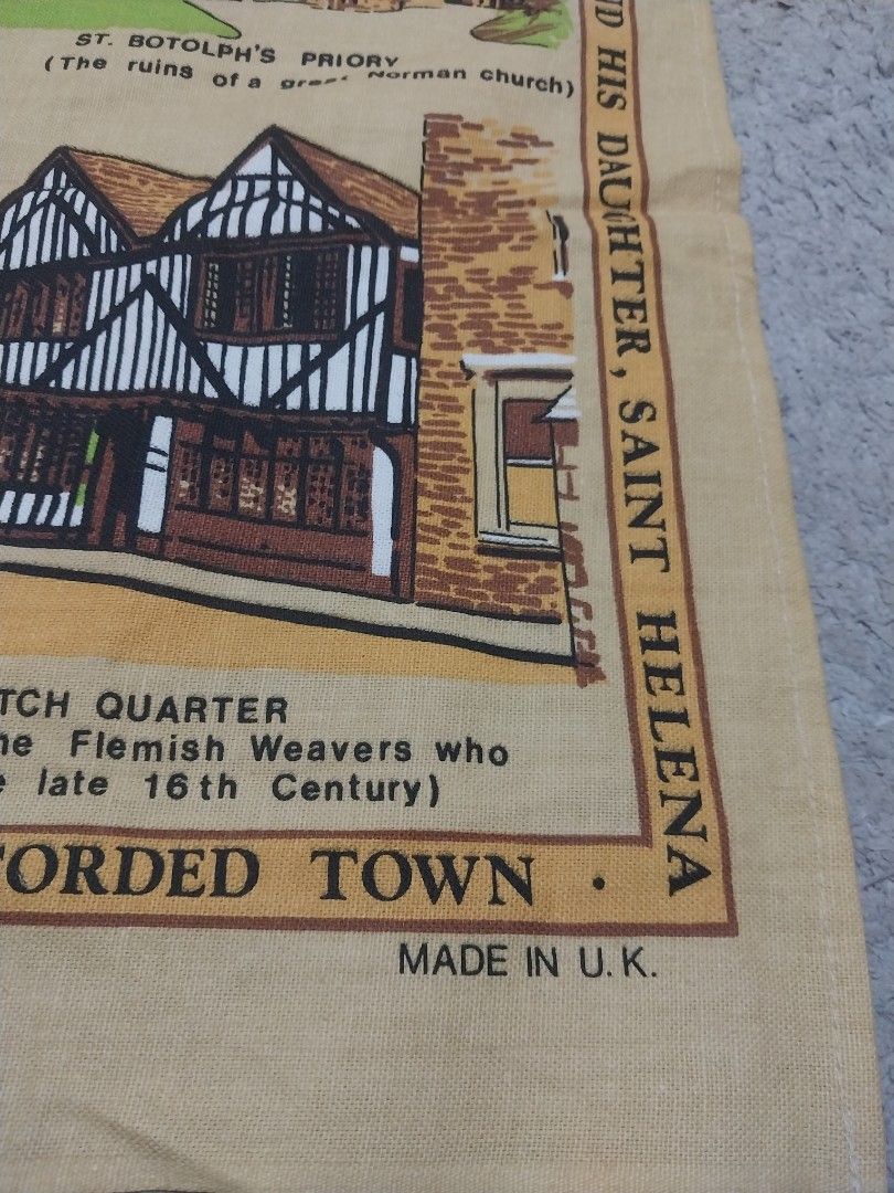 Tea towel england's oldest recorded town, Perabotan Rumah di Carousell