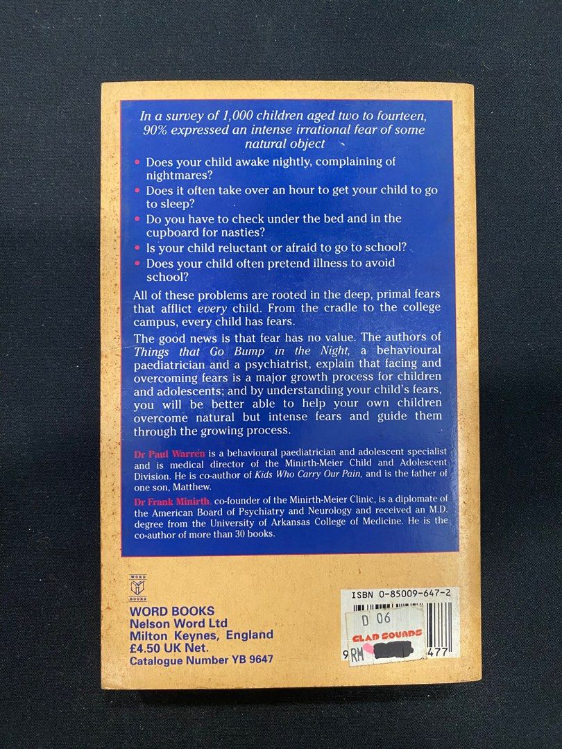 Things That Go Bump In The Night, How To Help Your Children Overcome ...