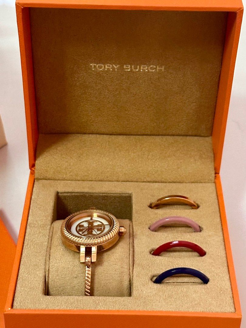 Tory Burch TBW4037 Reva Rose Gold Buckle Bracelet Women, Luxury ...
