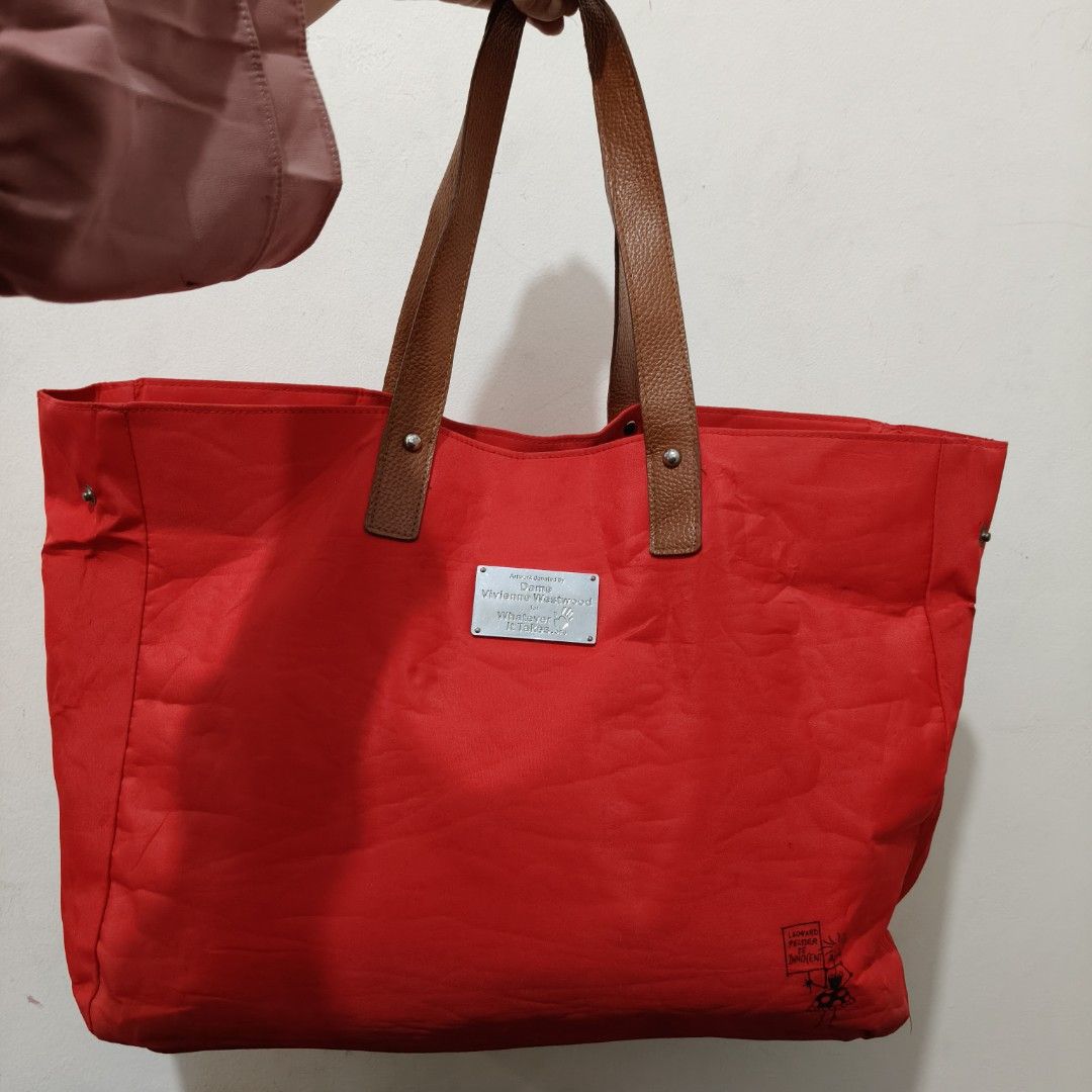 Tote Bag Vivienne Westwood x Whatever It Takes, Fesyen Wanita, Tas ...